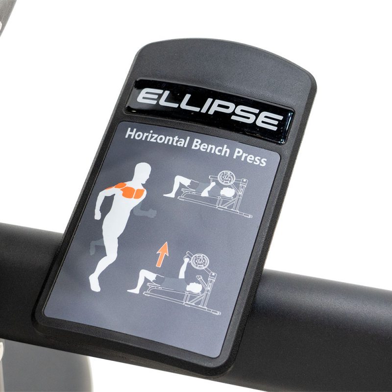 Horizontal Bench Press SP 038A Ellipse Fitness - FITNESS MATERIEL